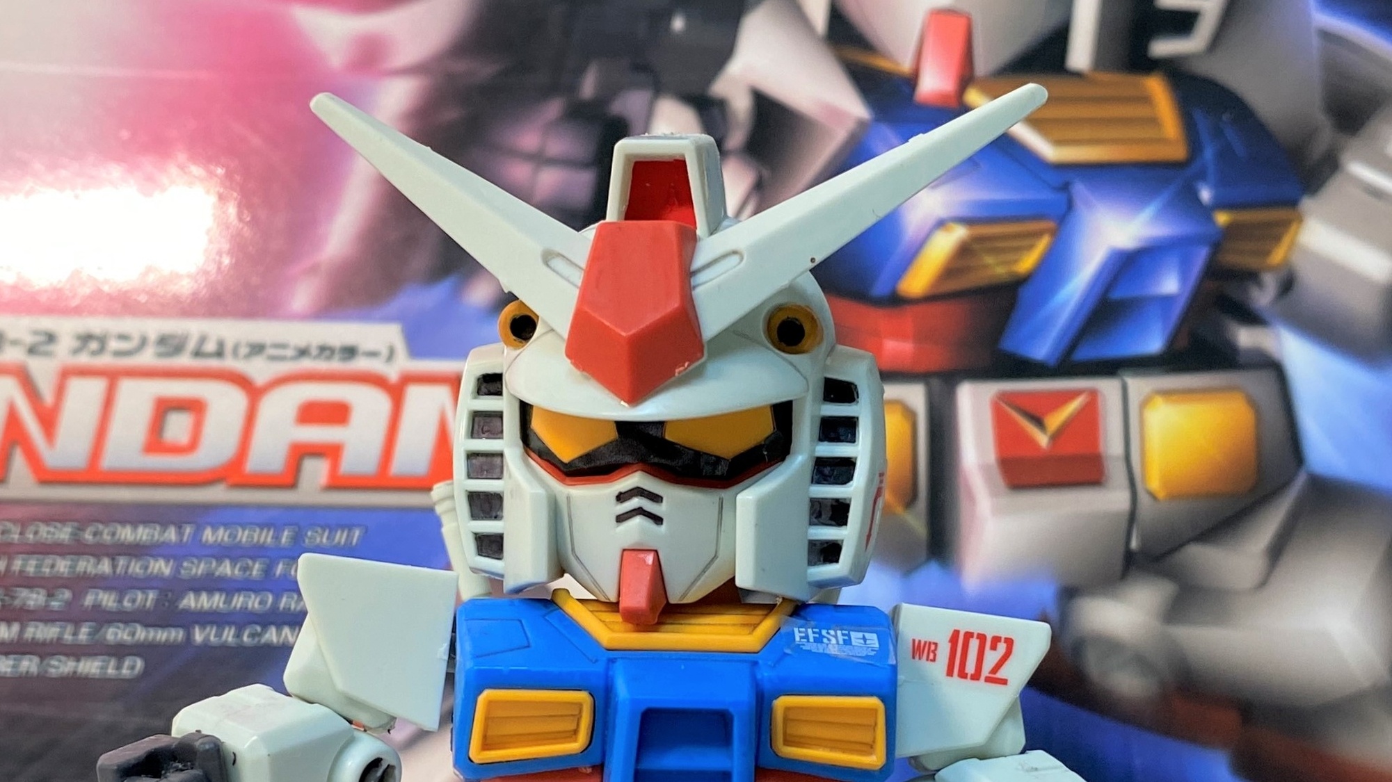 【SDガンダムBB戦士 No.329】RX-78-2ガンダム（アニメカラー）を筆塗りで再現！#493 | Mさん模活時間の記録